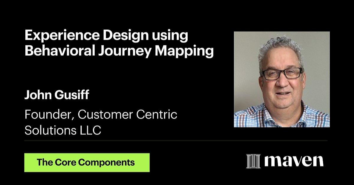 Experience Design using Behavioral Journey Mapping